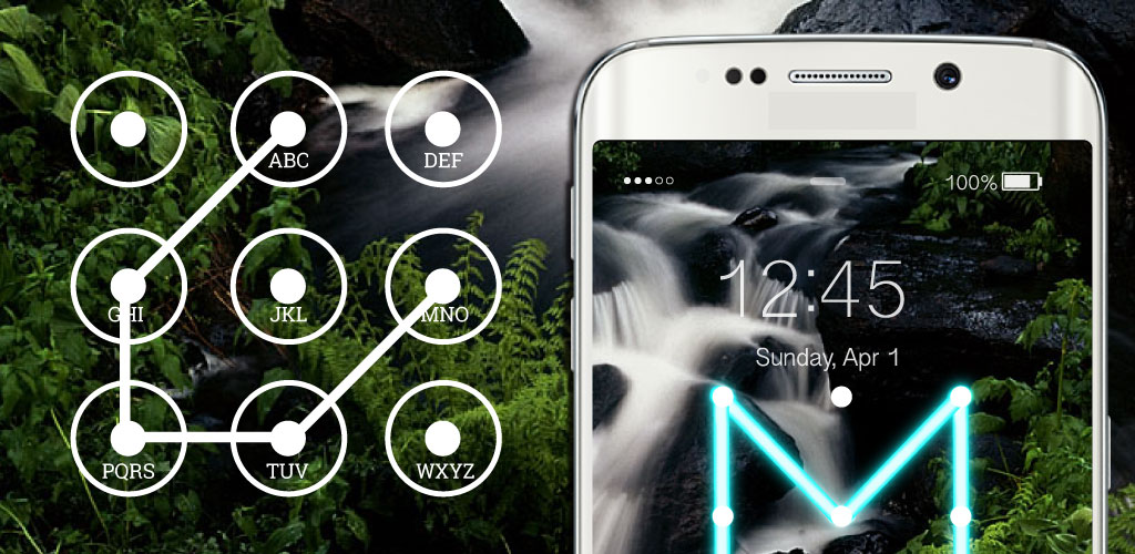 Waterfall Lock Screen : Pattern Password Lock Screen:Amazon.com ...