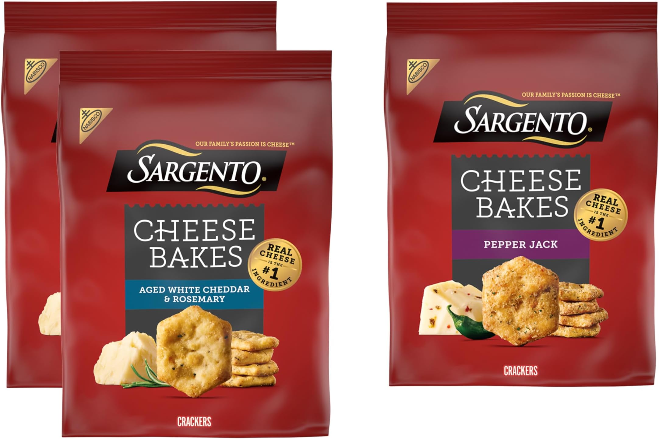 Amazon.com: Sargento® Cheese Bakes Crackers Variety Pack, Aged White ...