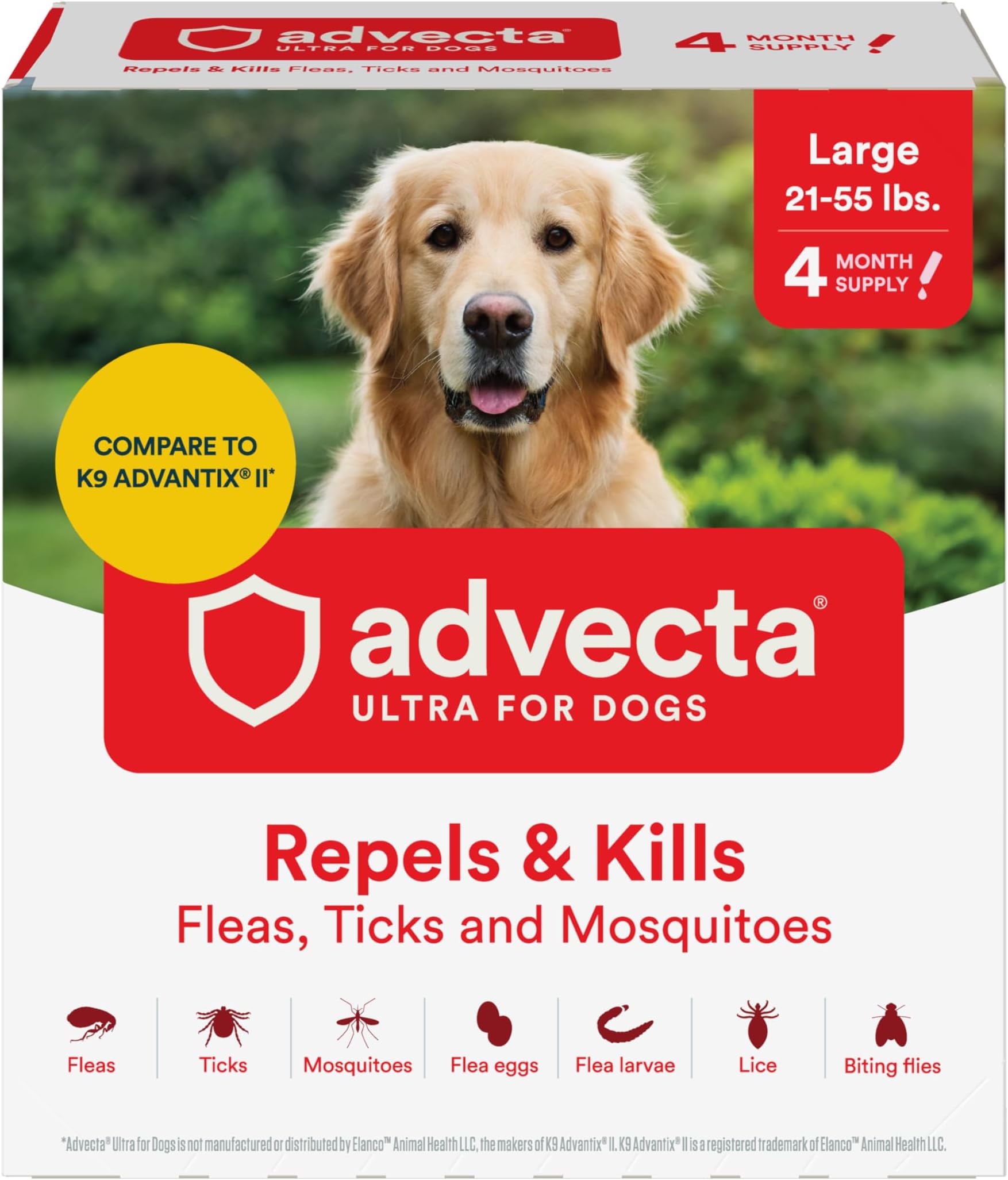 Amazon.com: K9 Advantix II Large Dog Vet-Recommended Flea, Tick ...