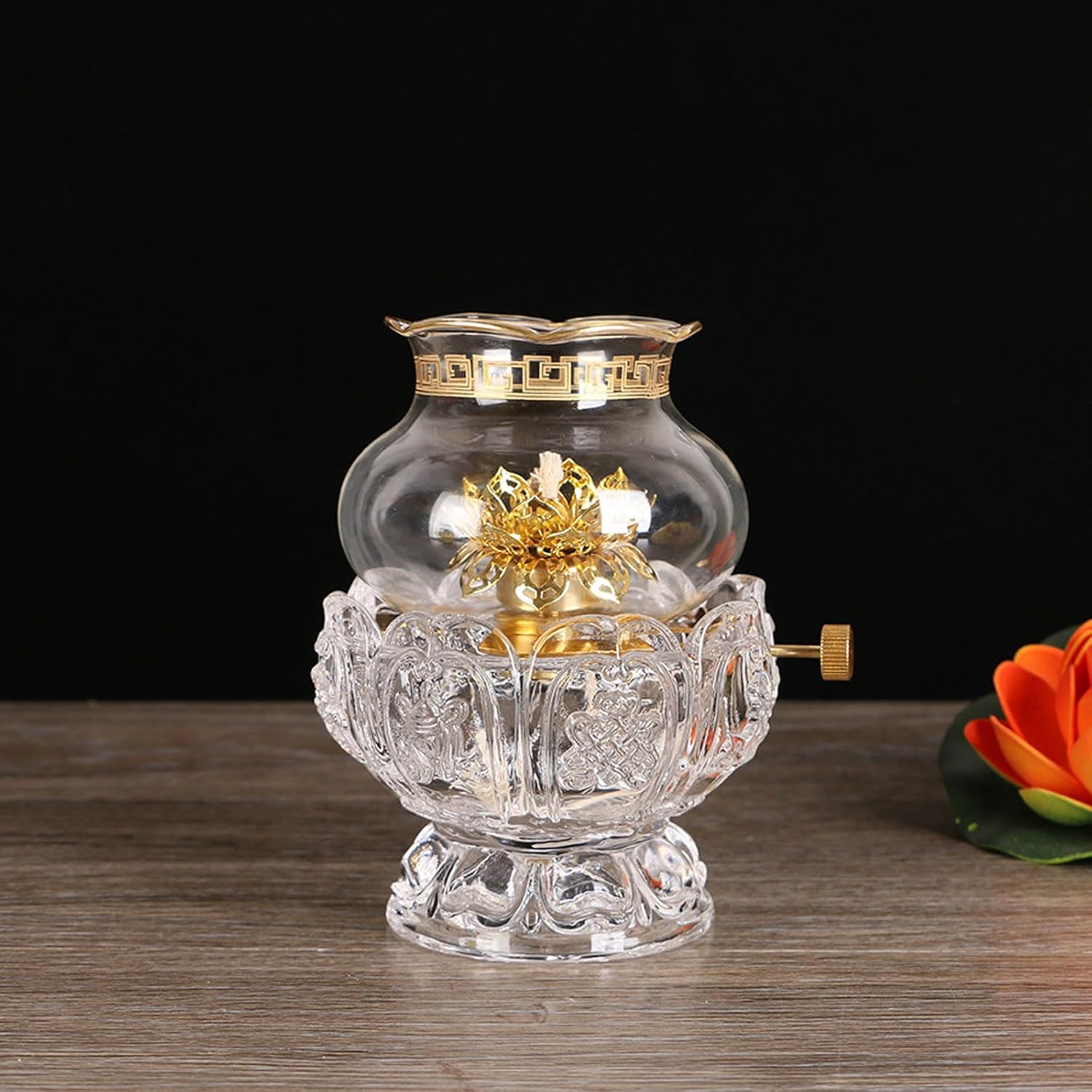 Amazon.com: Spuik Crystal Glass Oil Lamp, Old Antique Oil Lamps for ...