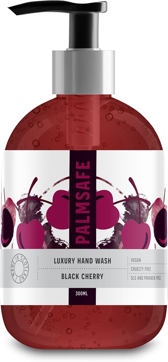 Palmsafe Black Cherry Luxury Hand Wash Soothing Hand Cleanser Hydrates ...