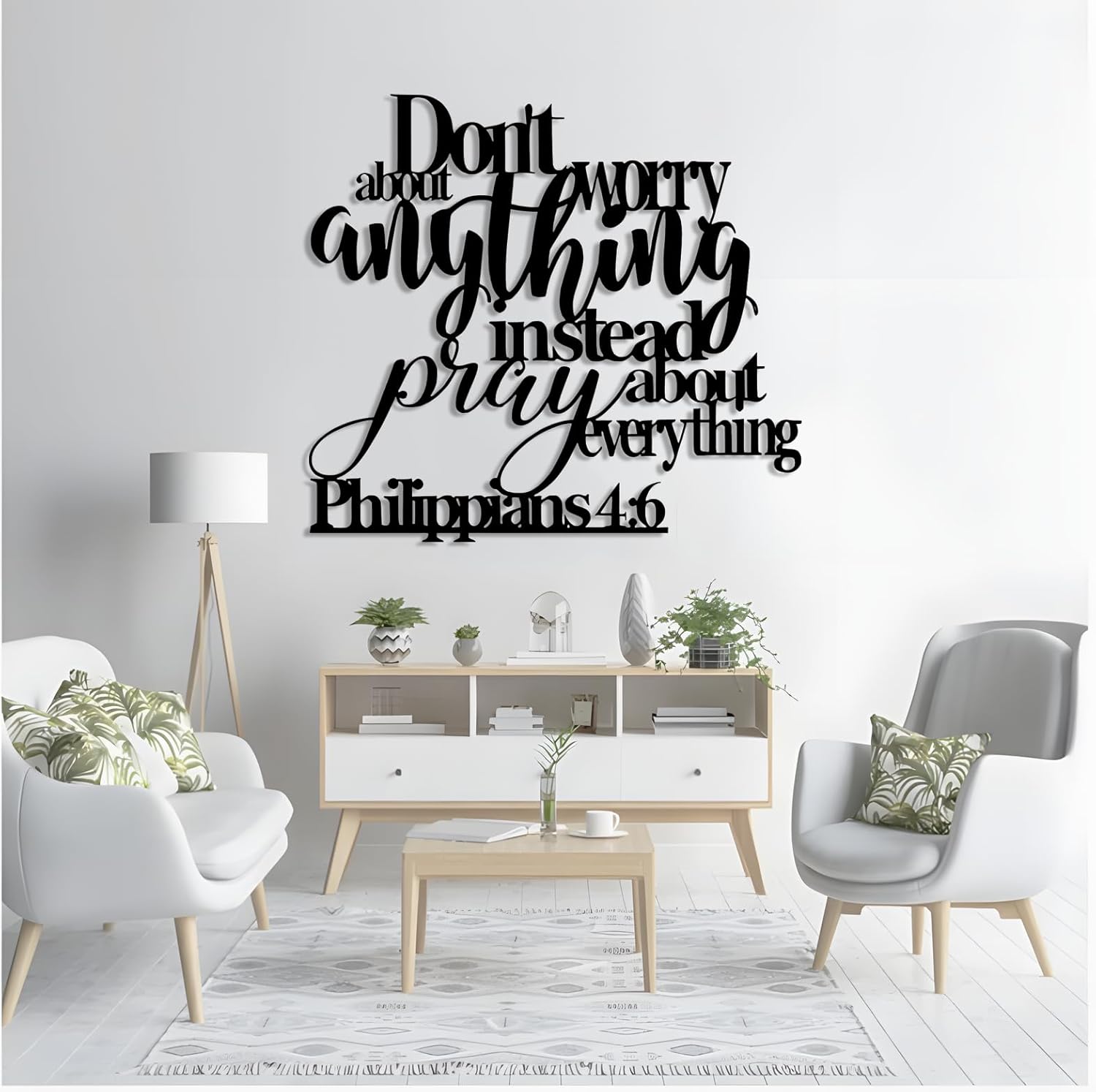 Amazon.com: Bible Verse Metal Wall Decor, Scripture Metal Wall Decor ...