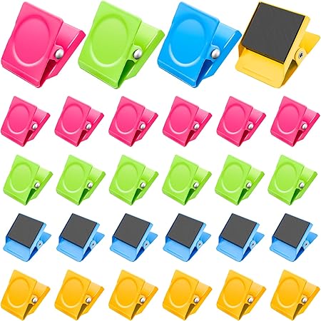 Amazon.com: DIYSELF 24 Pack Magnetic Clips Heavy Duty, Magnet Clips for ...