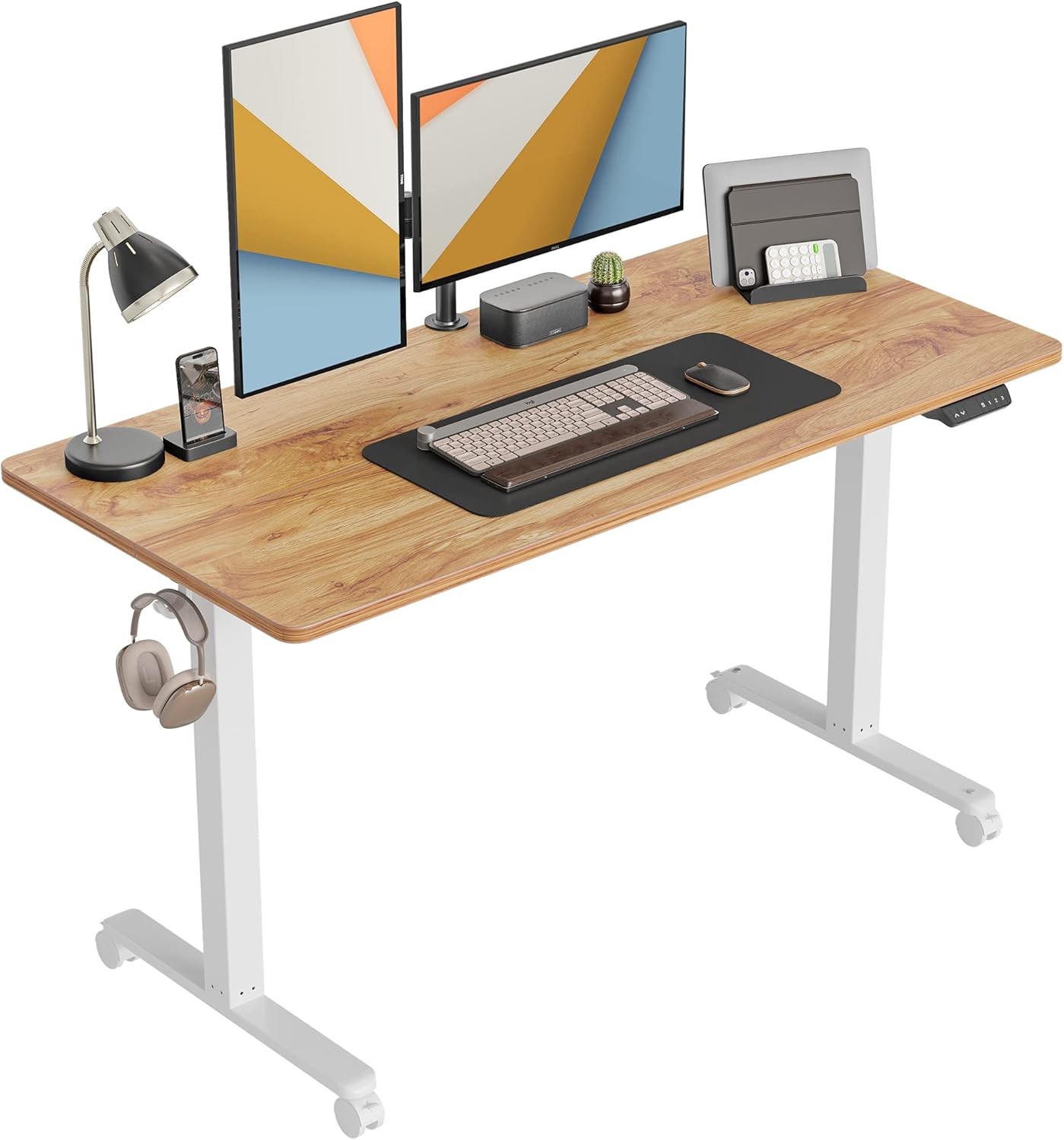 Amazon.com: CubiCubi Electric Standing Desk, 55 x 24 Inches Height ...