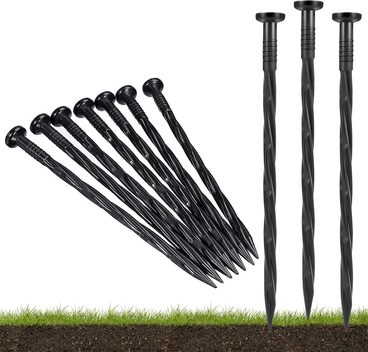 Amazon.com : Plastic Landscape Anchoring Spikes 100 Pcs Nylon Ground ...