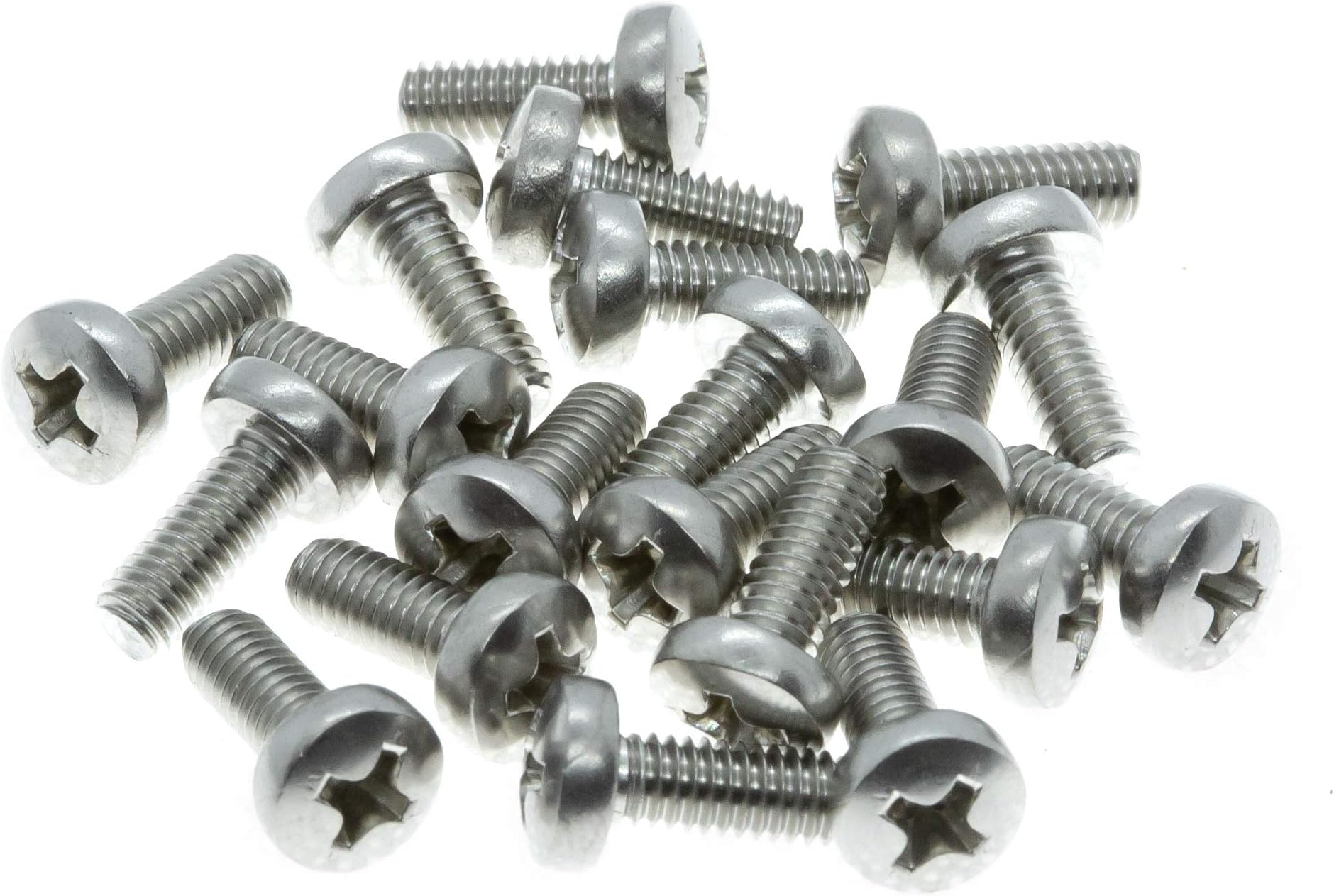 4mm Machine Screws/Bolts M4 x 10mm A2 Stainless Steel Pozi Pan Head Mch ...