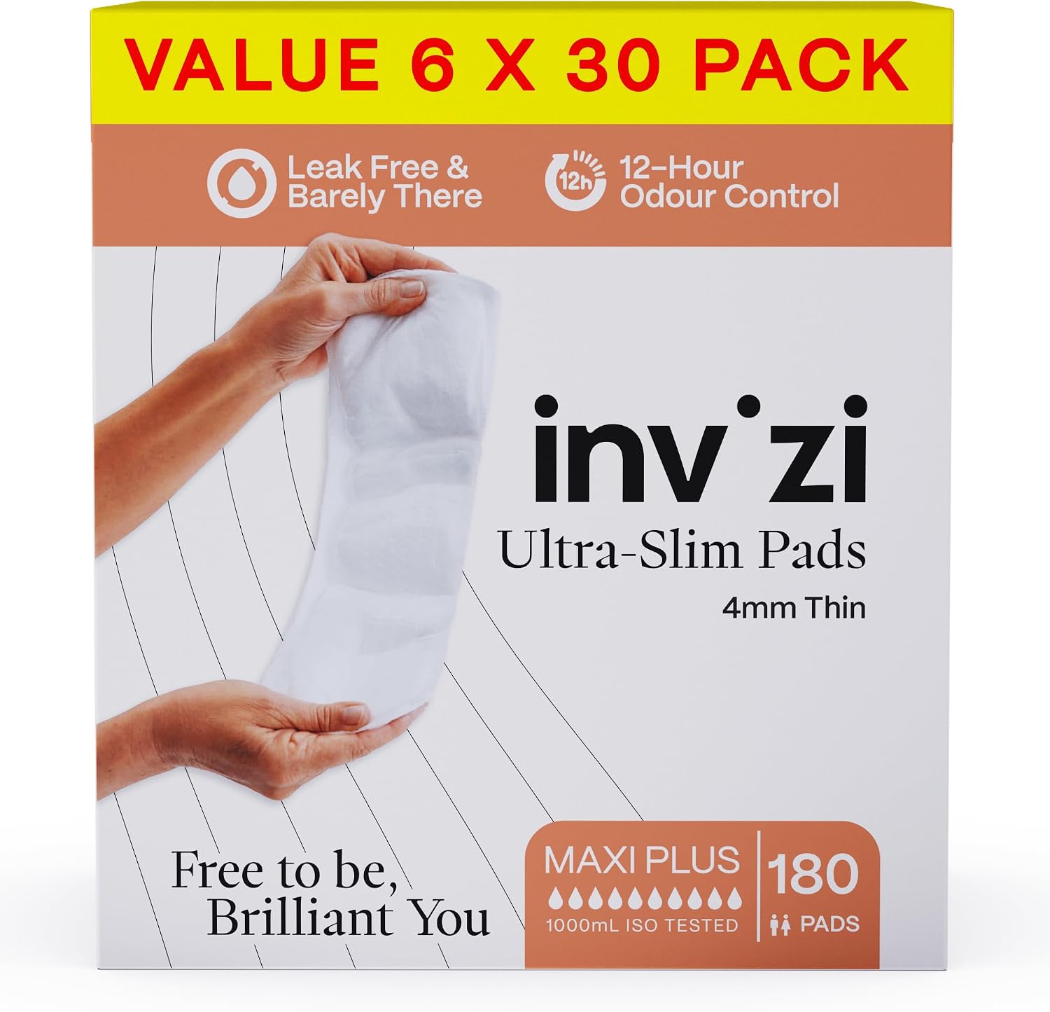 Invizi Pads Maxi Plus Disposable Incontinence Pads – High-Absorbency ...