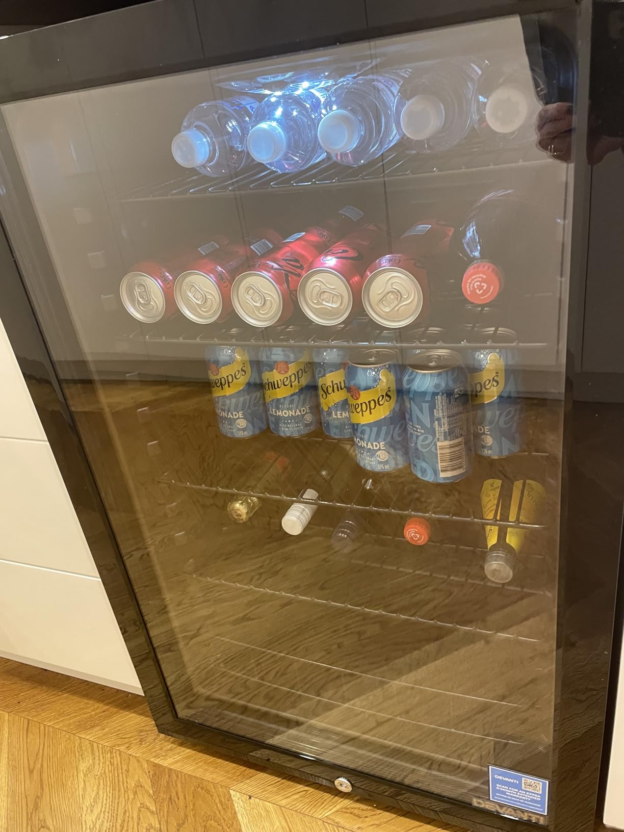 Devanti Bar Fridge, 130L Mini Fridges Organiser Refrigerator Chest ...