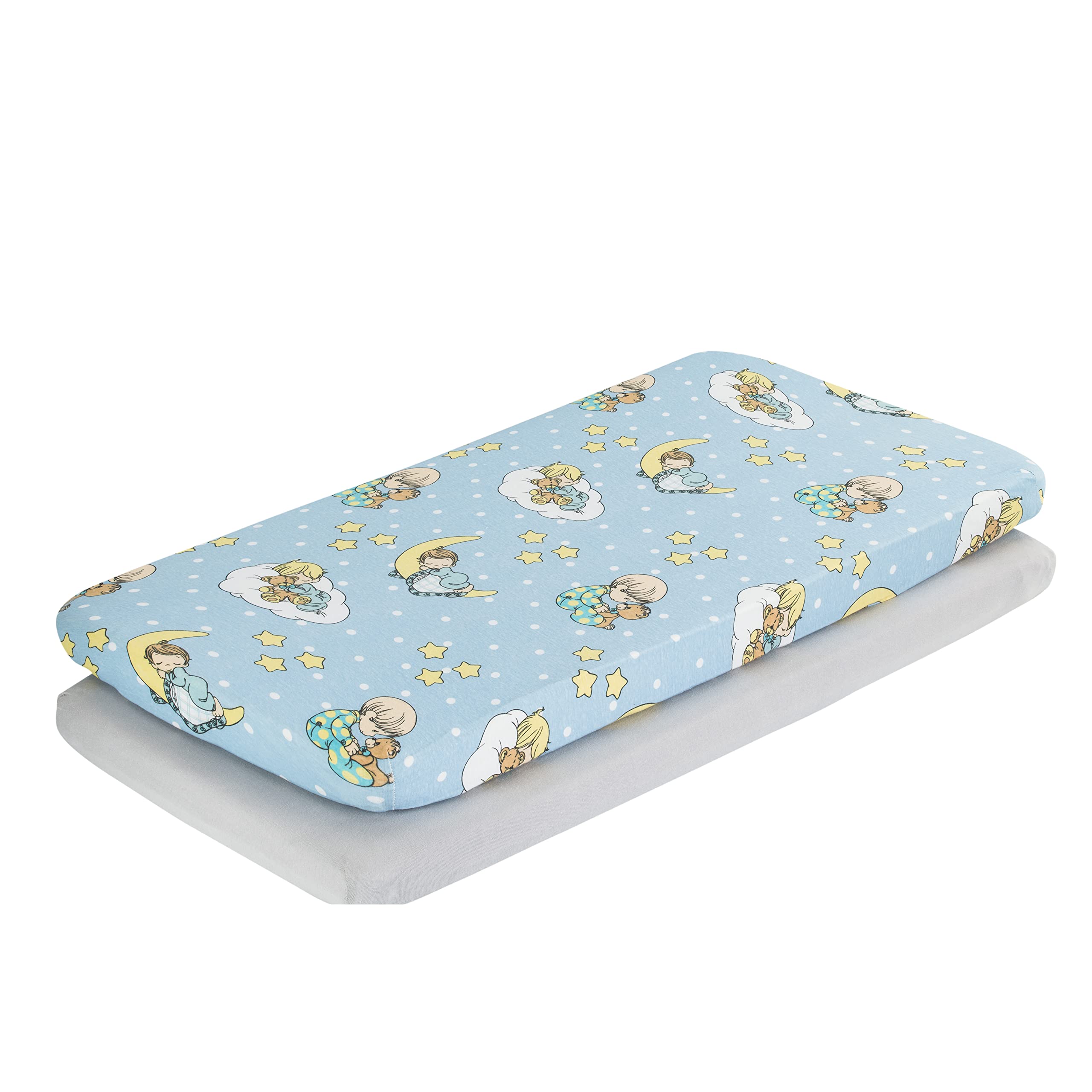 Amazon.com: Precious Moments 2 Pack Baby Cradle Sheets - Fitted Set for ...