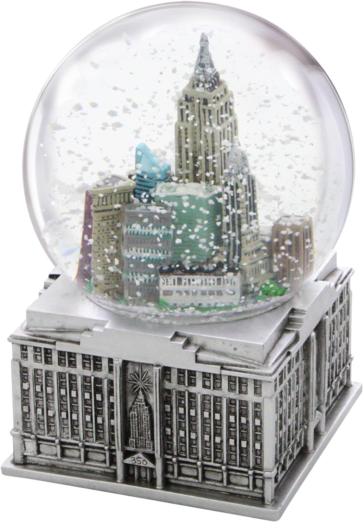 Amazon.com: New York City Snow Globe NYC Souvenir 3.5 Inches Silver ...