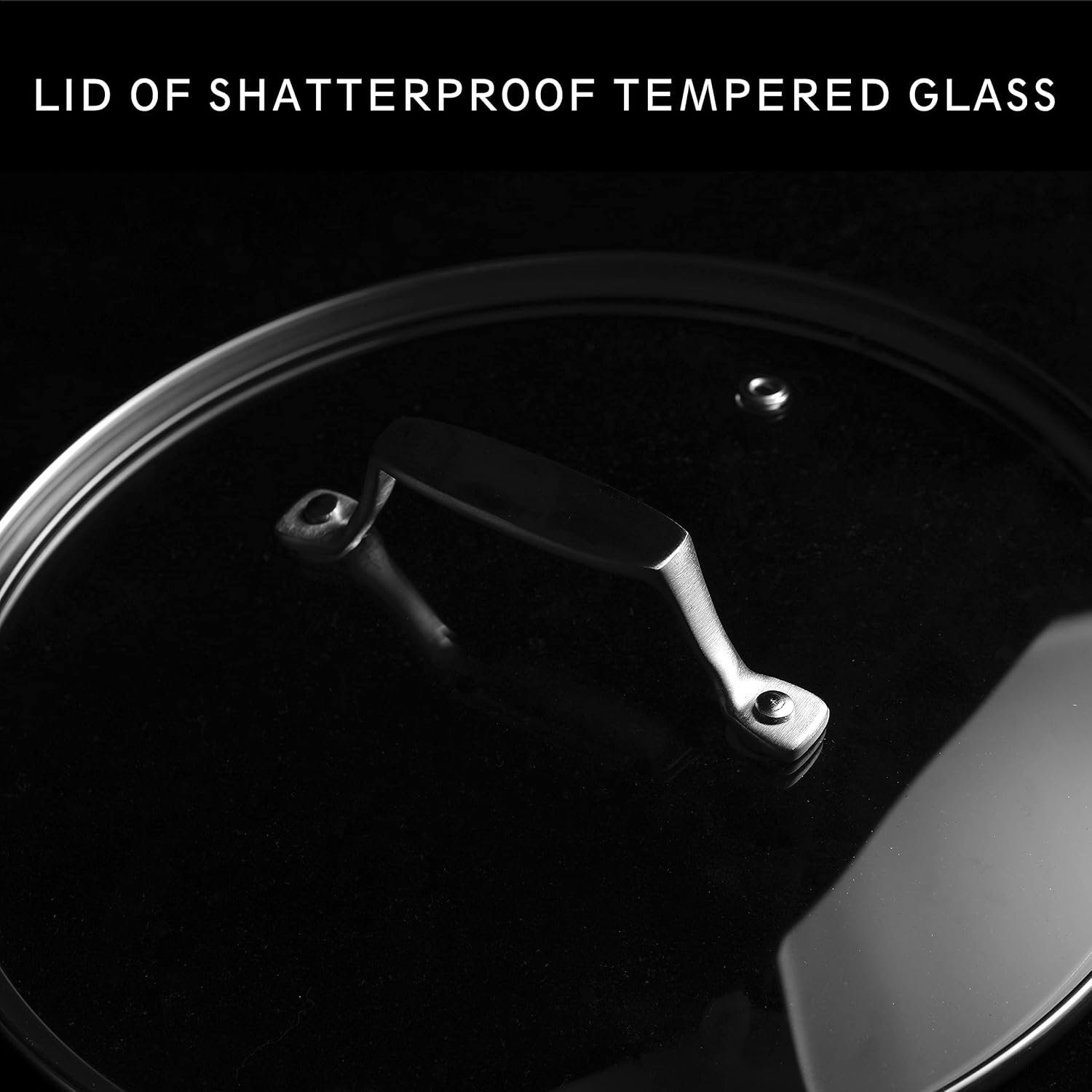 MSMK 6-Quart Nonstick Stock Pot with Glass Lid - Oven Safe, Induction ...