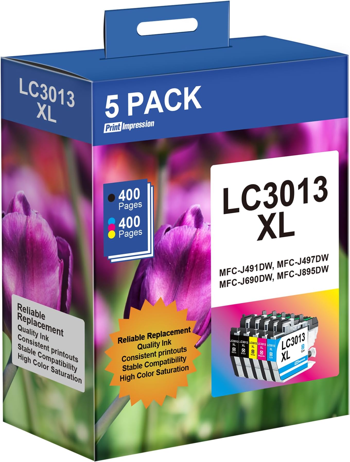 Amazon.com: Brother Printer LC3013BKS Single Pack Cartridge Yield Up to ...