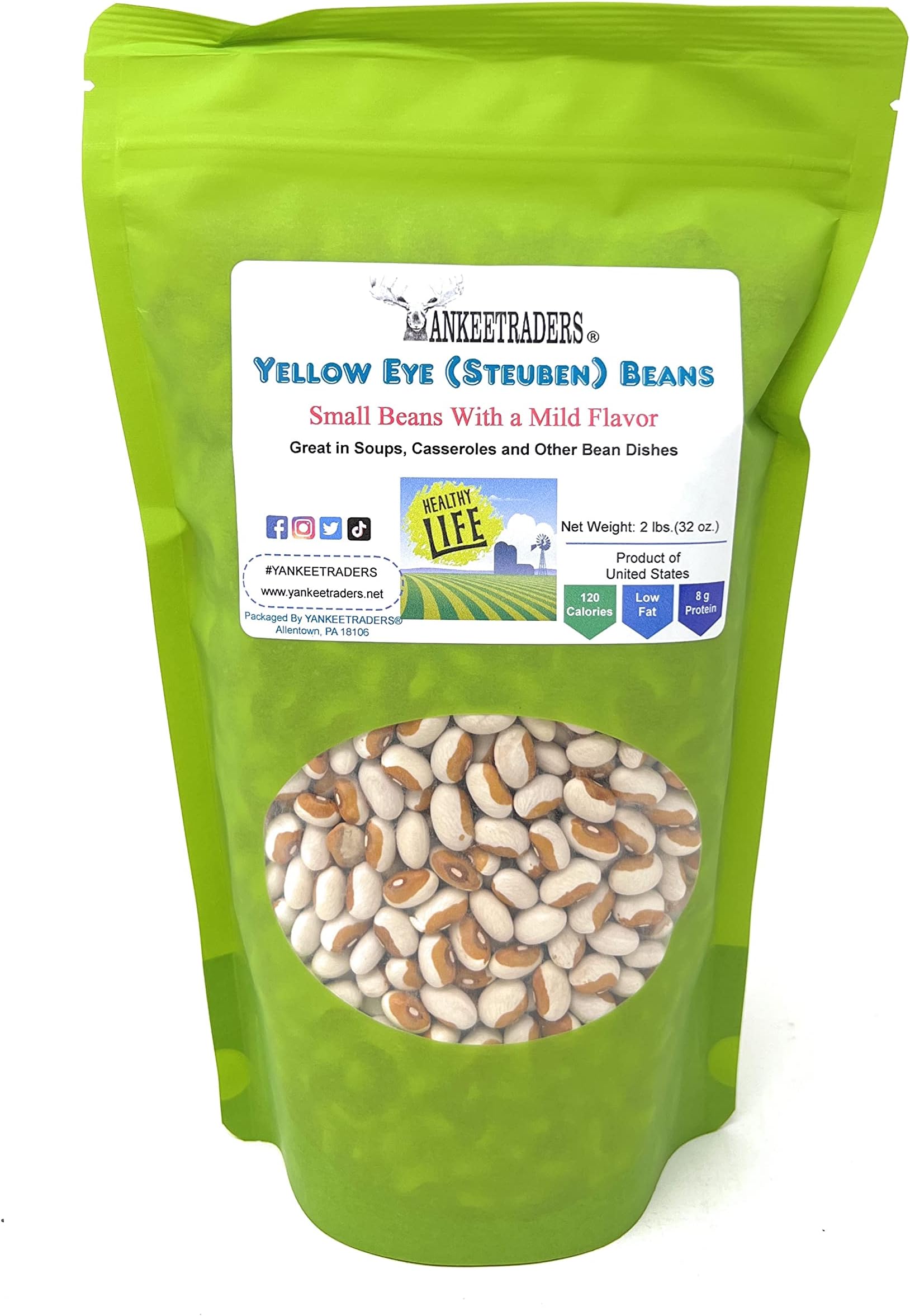 Amazon.com : D'Allesandro American Yellow Eye Steuben Beans - 10 lb ...