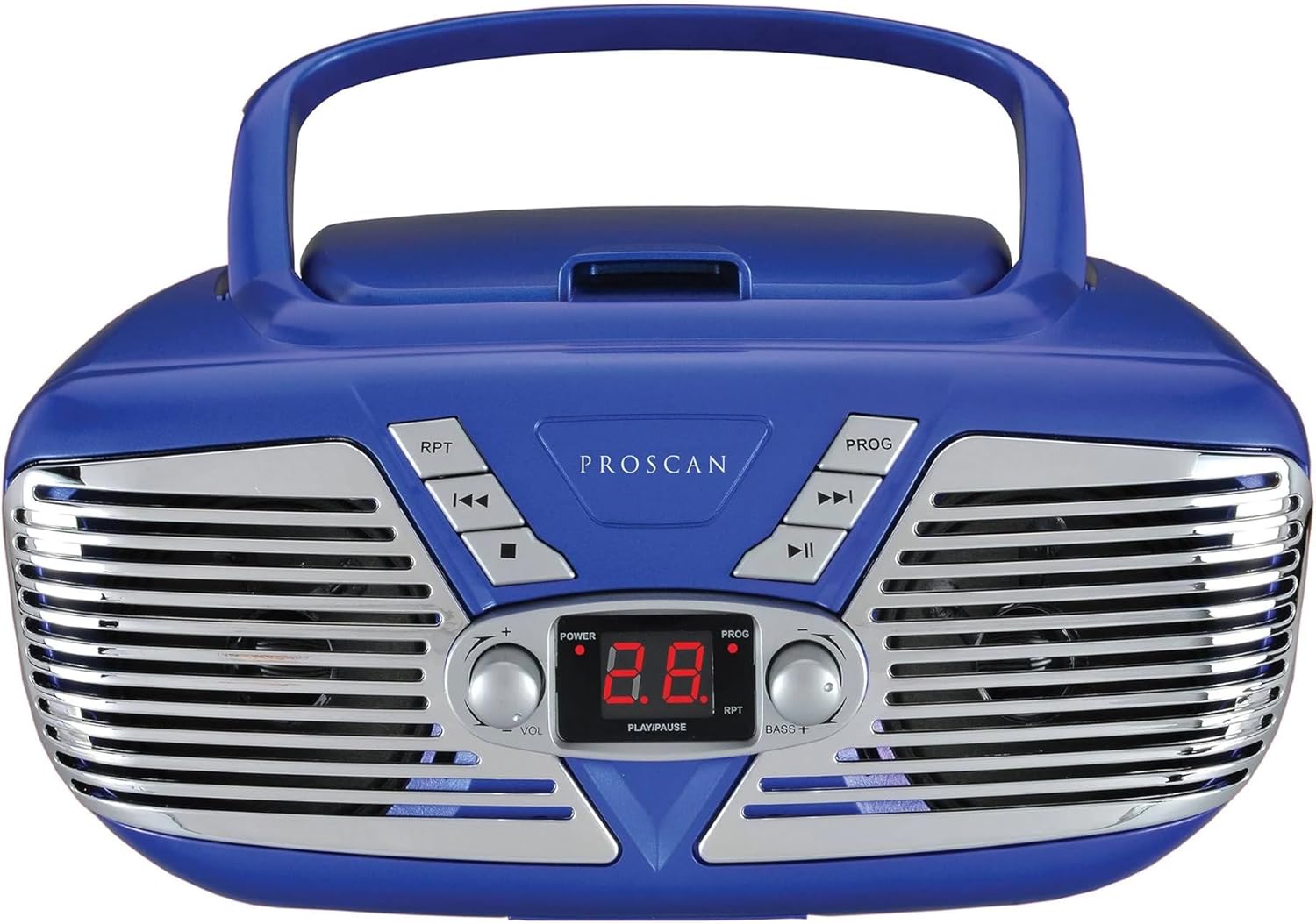 Amazon.com: PROSCAN ELITE Retro CD Player - Portable Radio Boombox CD ...
