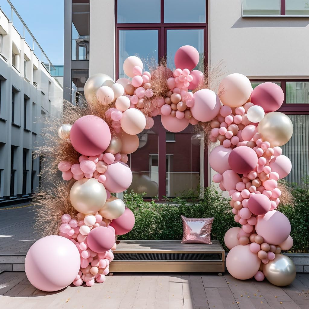 Amazon.com: Pink Balloons Light pink Balloon Garland Pastel Pink ...
