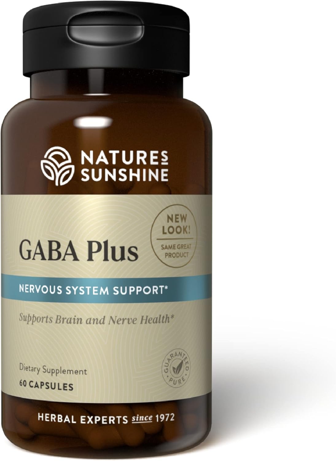 Amazon.com: Nature's Sunshine GABA Plus, 60 Capsules, Kosher | Brain ...