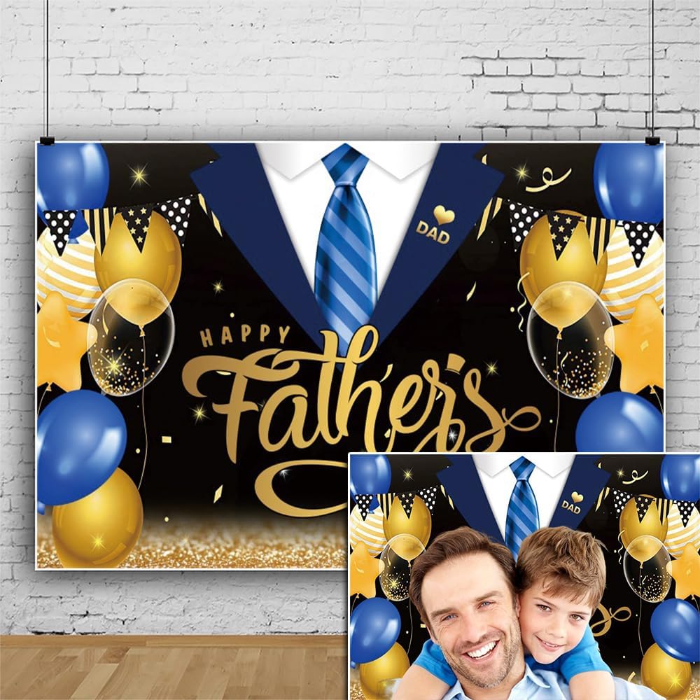 Amazon.com : Leowefowa Happy Father's Day Photography Backdrop, 10x8ft ...