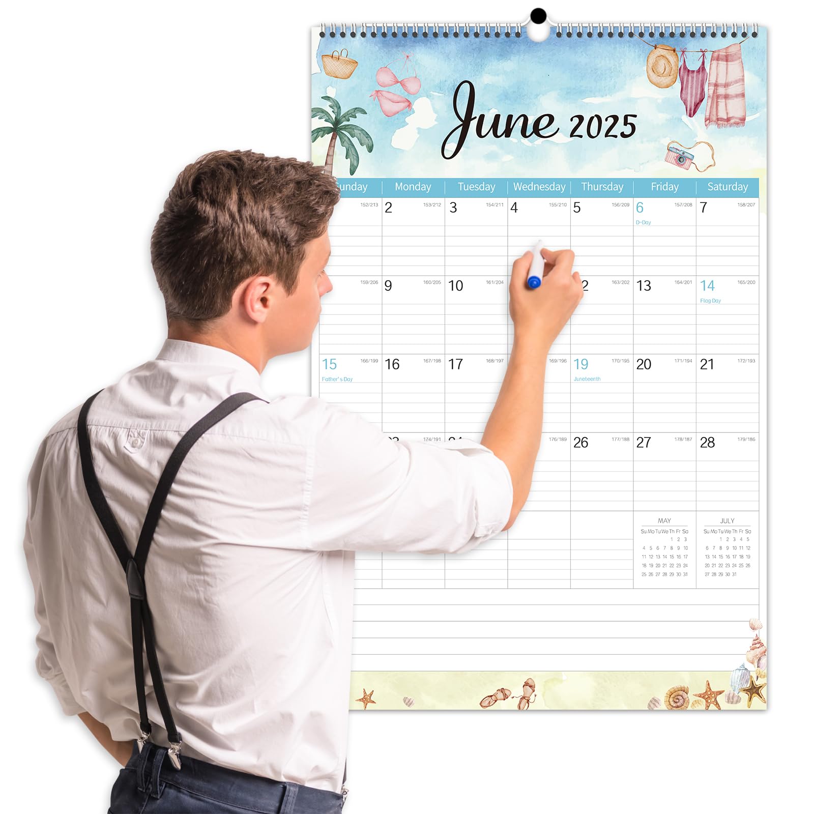 Snapklik.com : GuassLee Extra Large Wall Calendar 2025-2026, 20"x 30 ...