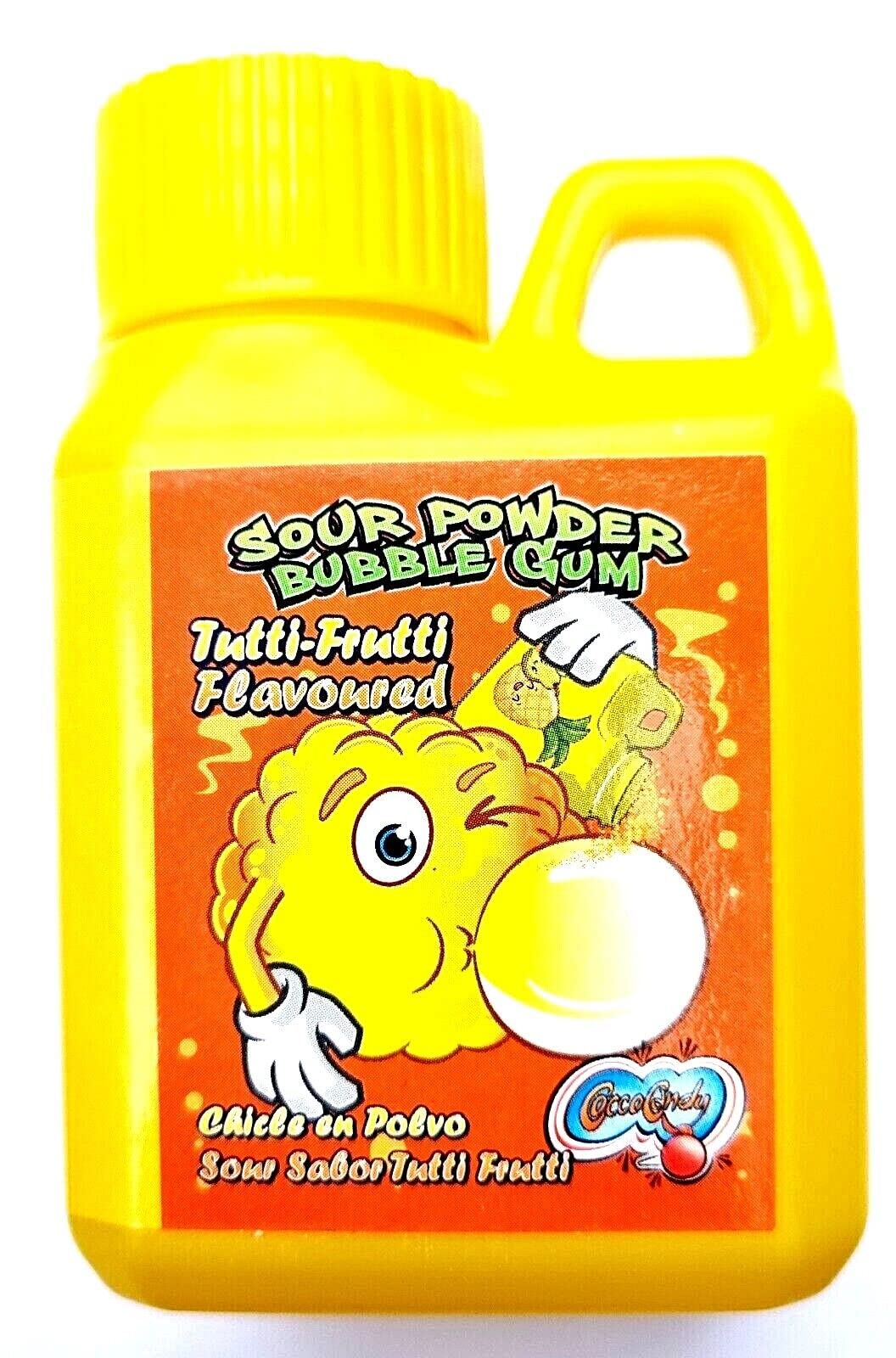 Buy Sour Powder Bubble Gum Candy Floss, Raspberry, Tutti Frutti Flavour ...