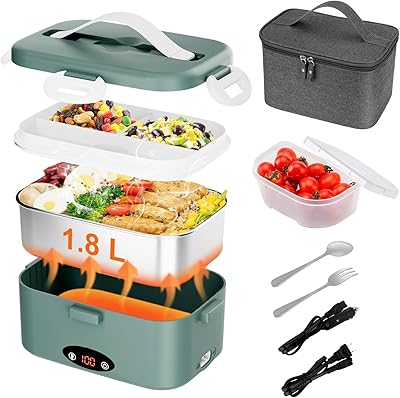 Amazon.com: Cordless Electric Lunch Box, No Water Required Battery ...