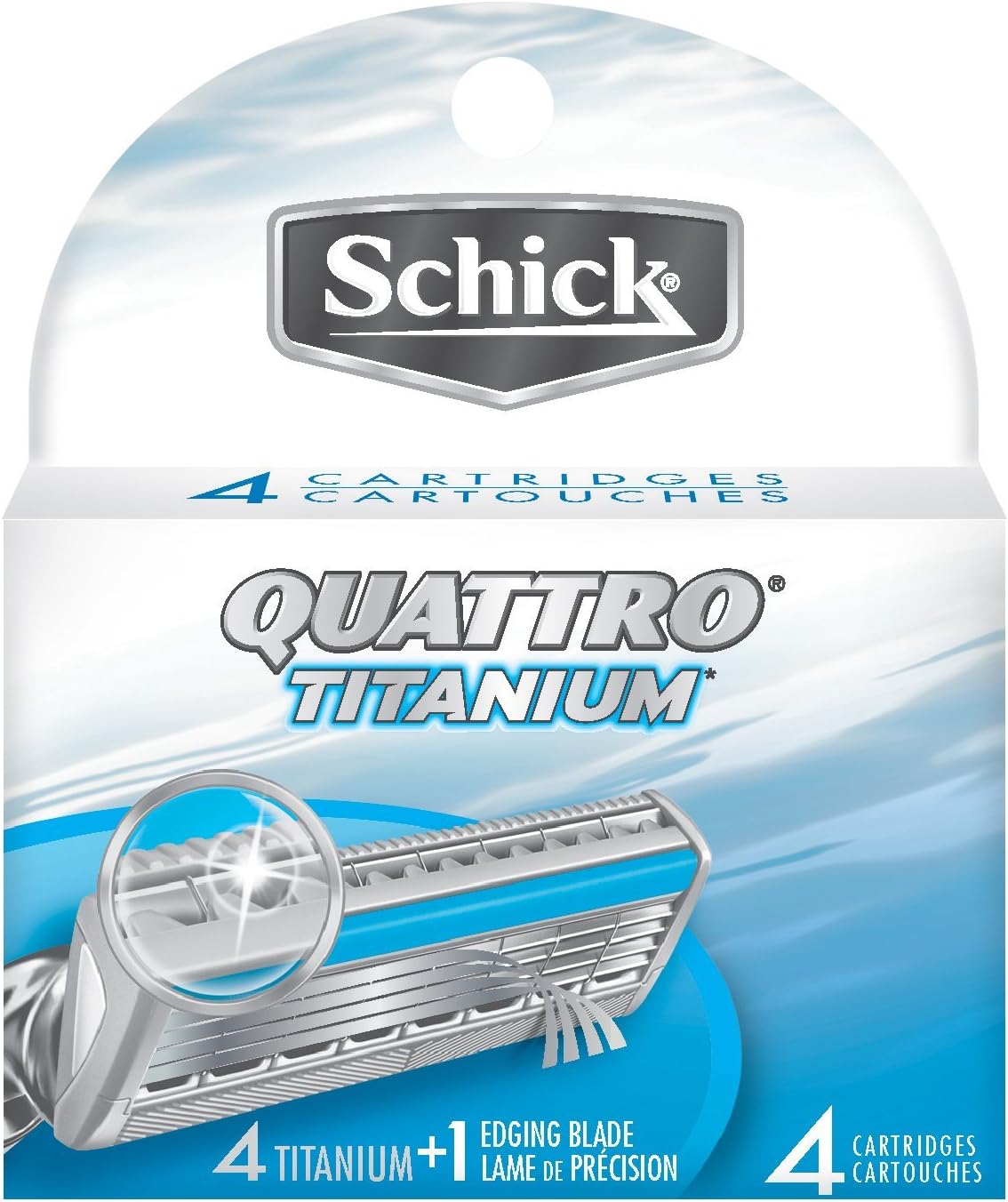 Schick Quattro Titanium Cartridges 4 Each by Schick : Amazon.ca: Beauty ...