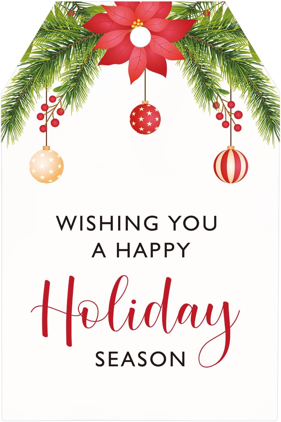 Amazon.com: G2PLUS Holiday Season Gift Tags, 50 Pcs Wishing You Have A ...