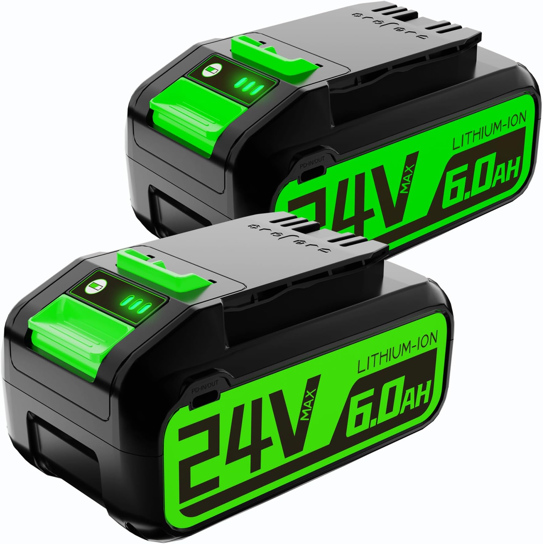 Amazon.com: CaliHutt 【Upgrade!!】 2Pack 24V 6.0Ah Replacement Battery ...