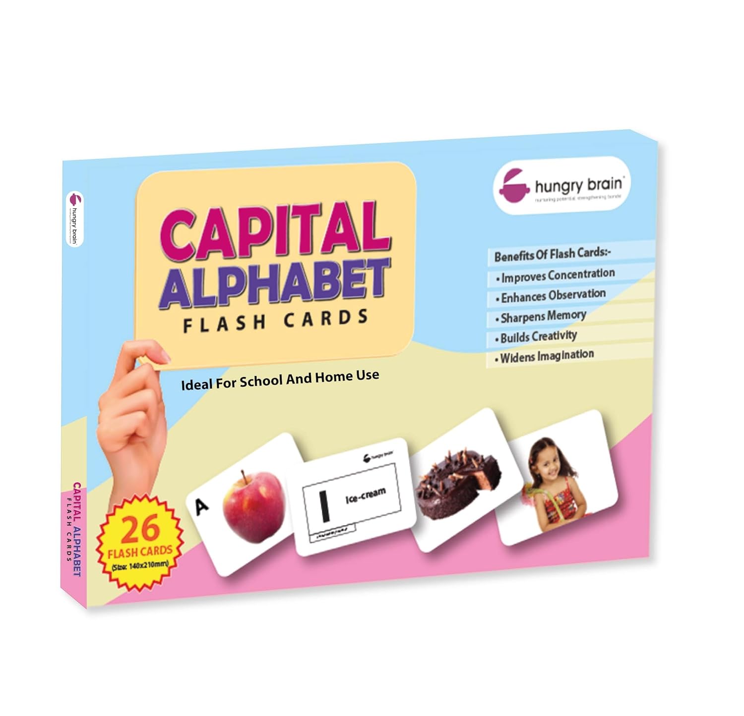 My First Capital Alphabet Flash Cards for Toddlers, 26 Cards, 52 Sides ...