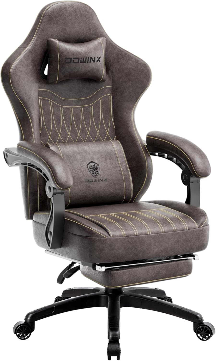 Amazon.com: Dowinx Gaming Chair Breathable PU Leather Gamer Chairs with ...