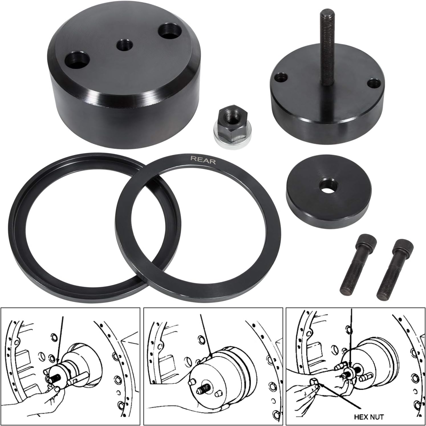 Amazon.com: J-35686-B Front+Rear Crankshaft Seal & Wear Sleeve ...