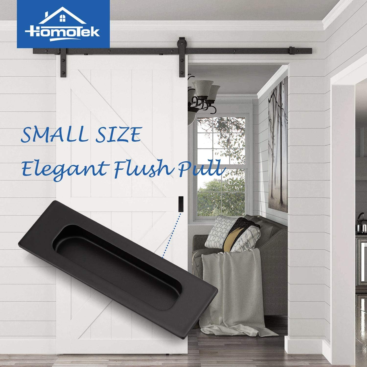 Snapklik.com : 8 Pack 120mm Flush Sliding Closet Door Pulls, Recessed ...