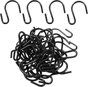 Amazon.com: Auvotuis 40PCS Small Hanging Hooks 1.26 Inch Mini S Hooks ...