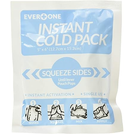 Amazon.com: Case of 125 Instant Cold Packs, 5" x 6" (4" x 5" Cold Area ...