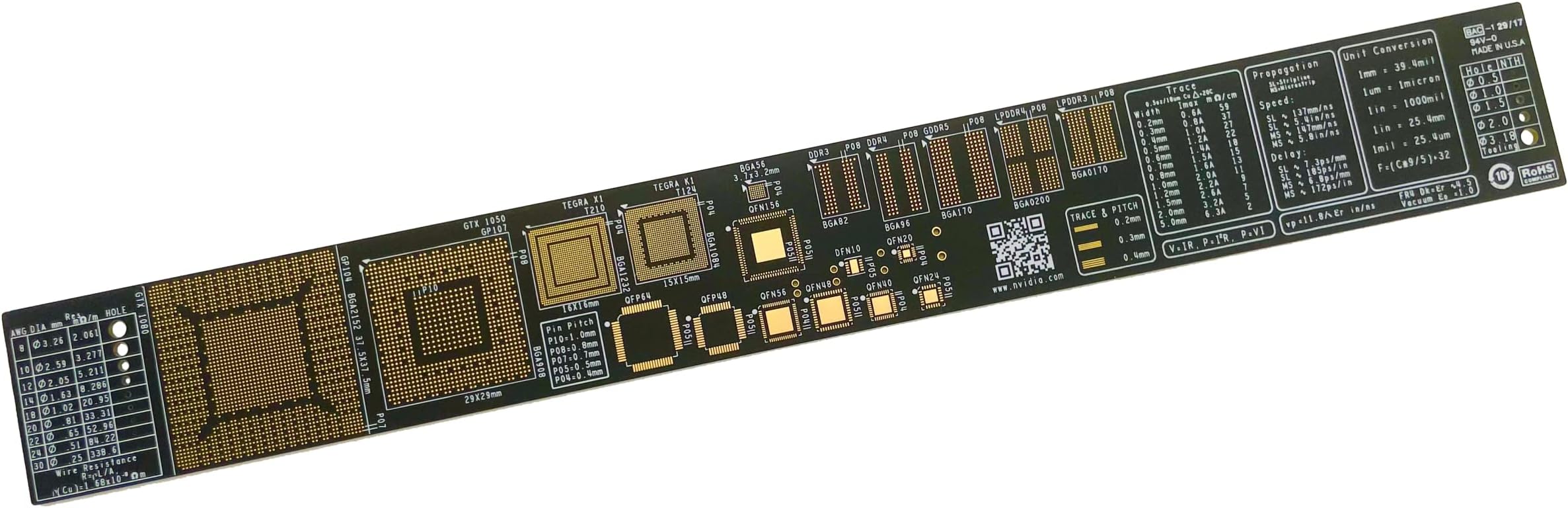 Amazon | 【アペックスライフ】Nvidia PCB Ruler 30cm 基板定規 (typeB) | 定規 | 文房具・オフィス用品