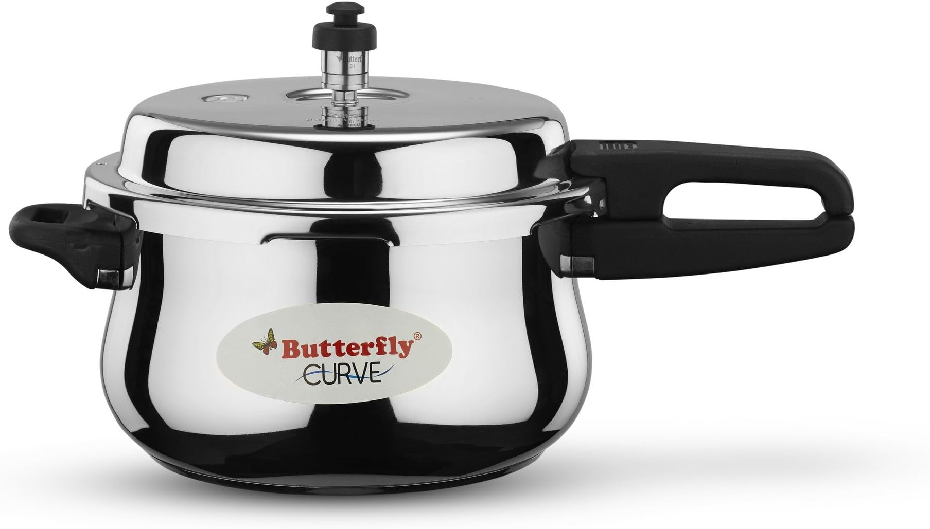 Amazon.com: Butterfly Stainless Steel 5.5-Liter Curve Pressure Cooker ...