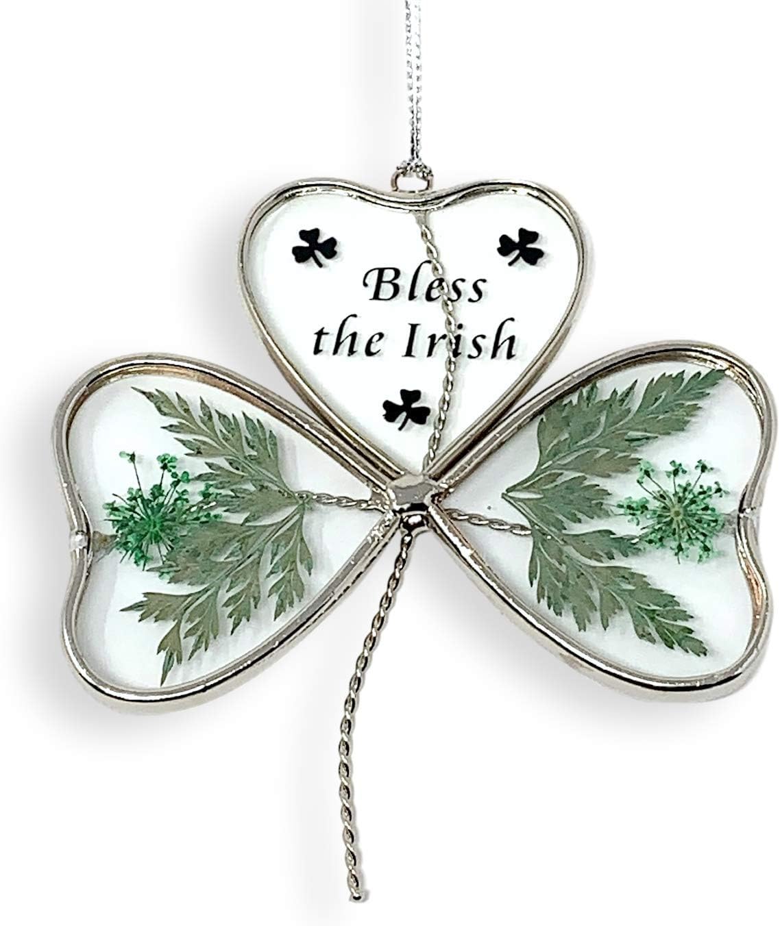 Amazon.com: Irish Shamrock Sun Catcher - Shamrock Shaped Suncatcher ...
