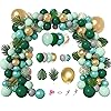 Amazon.com: Green Gold Birthday Party Decorations 100pcs Hunter Gold Green Balloons Garland Arch ...