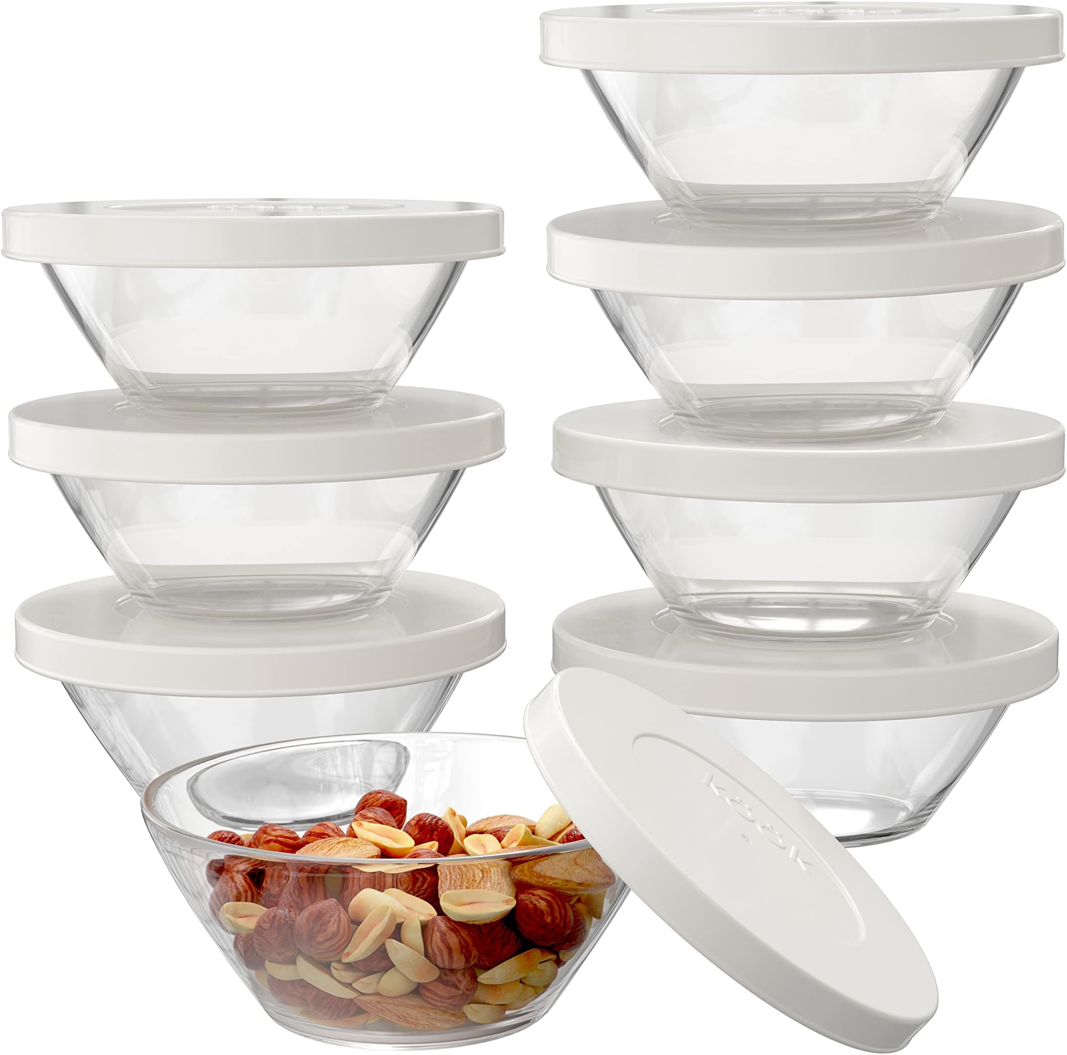 Amazon.com: Anchor Hocking 6-Ounce Custard Cups with Lids, Set of 4 ...