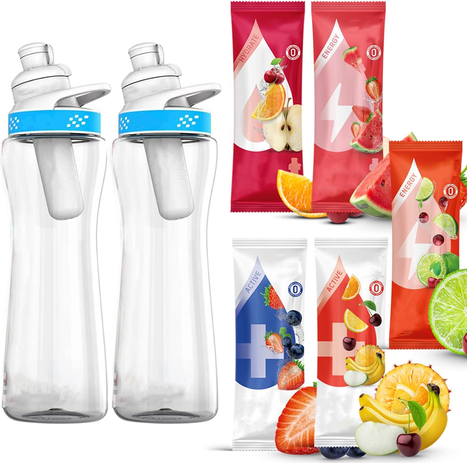 Amazon.com: Cirkul 22-oz. Plastic Water Bottle Starter Kit With Blue ...