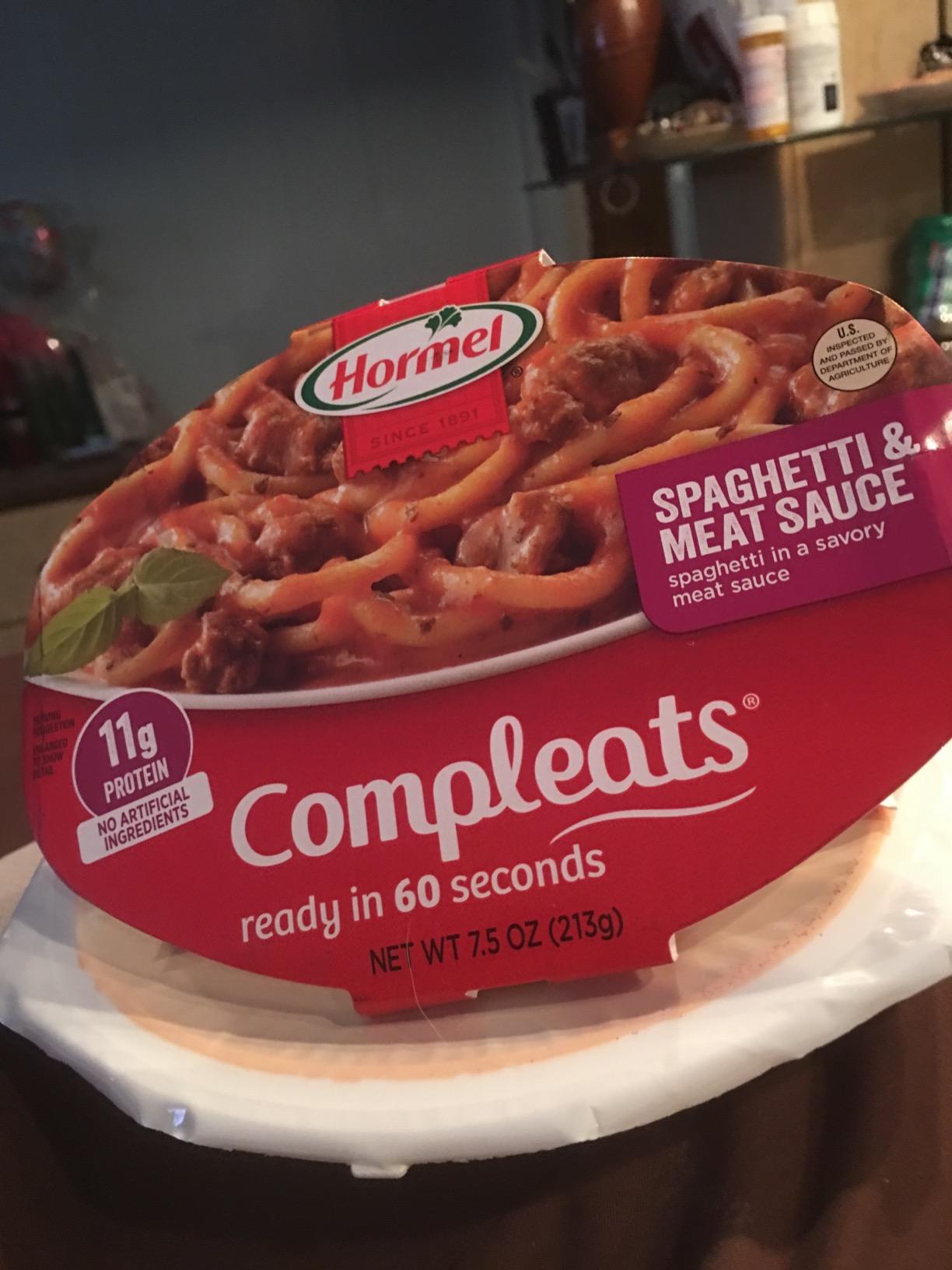 Amazon.com: Hormel Compleats Spaghetti & Meat Sauce, 7.5 Oz