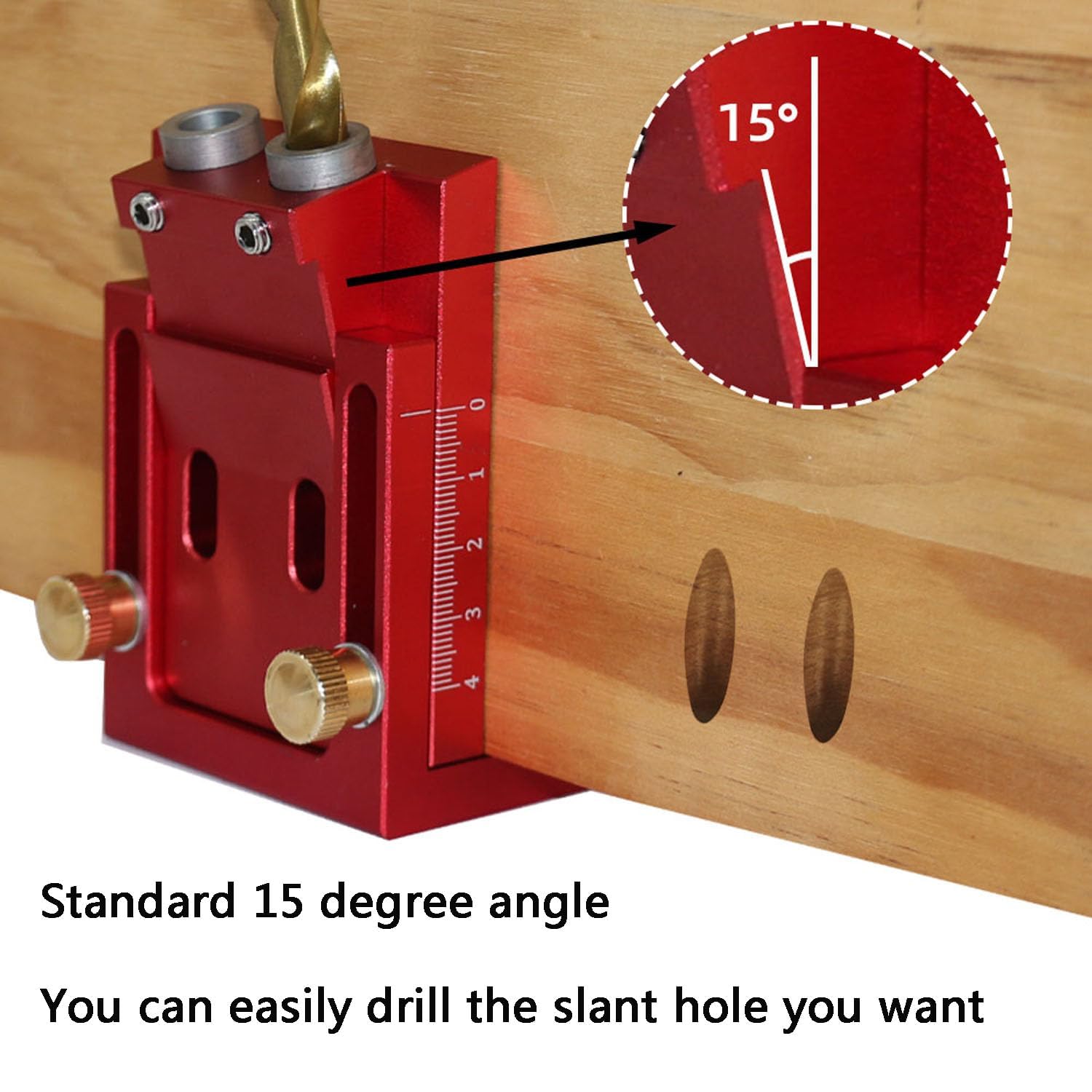 Snapklik.com : Pocket Hole Jig Set Woodworking Inclined Hole Positioner ...