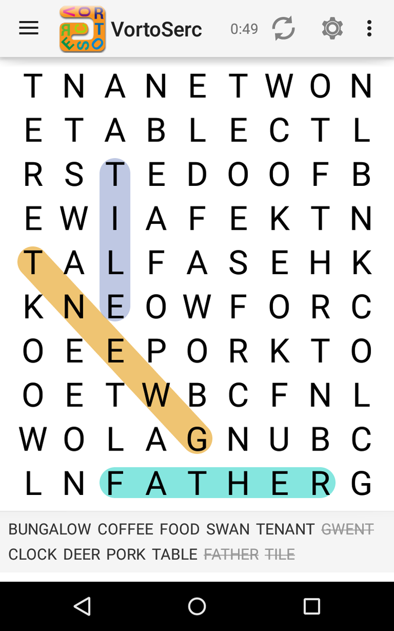 Vortoserc Word Search Puzzle - App on Amazon Appstore