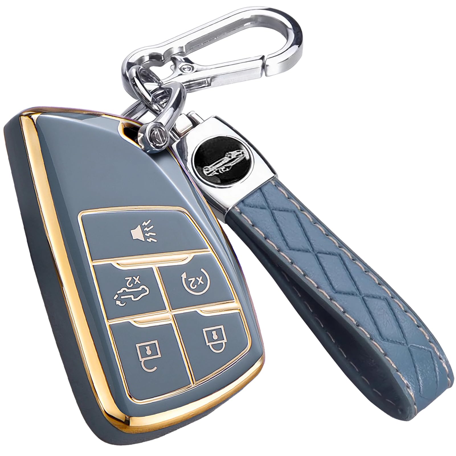 Amazon.com: for Chevy GMC Key Fob Cover with Keychain, for 2022 2023 ...
