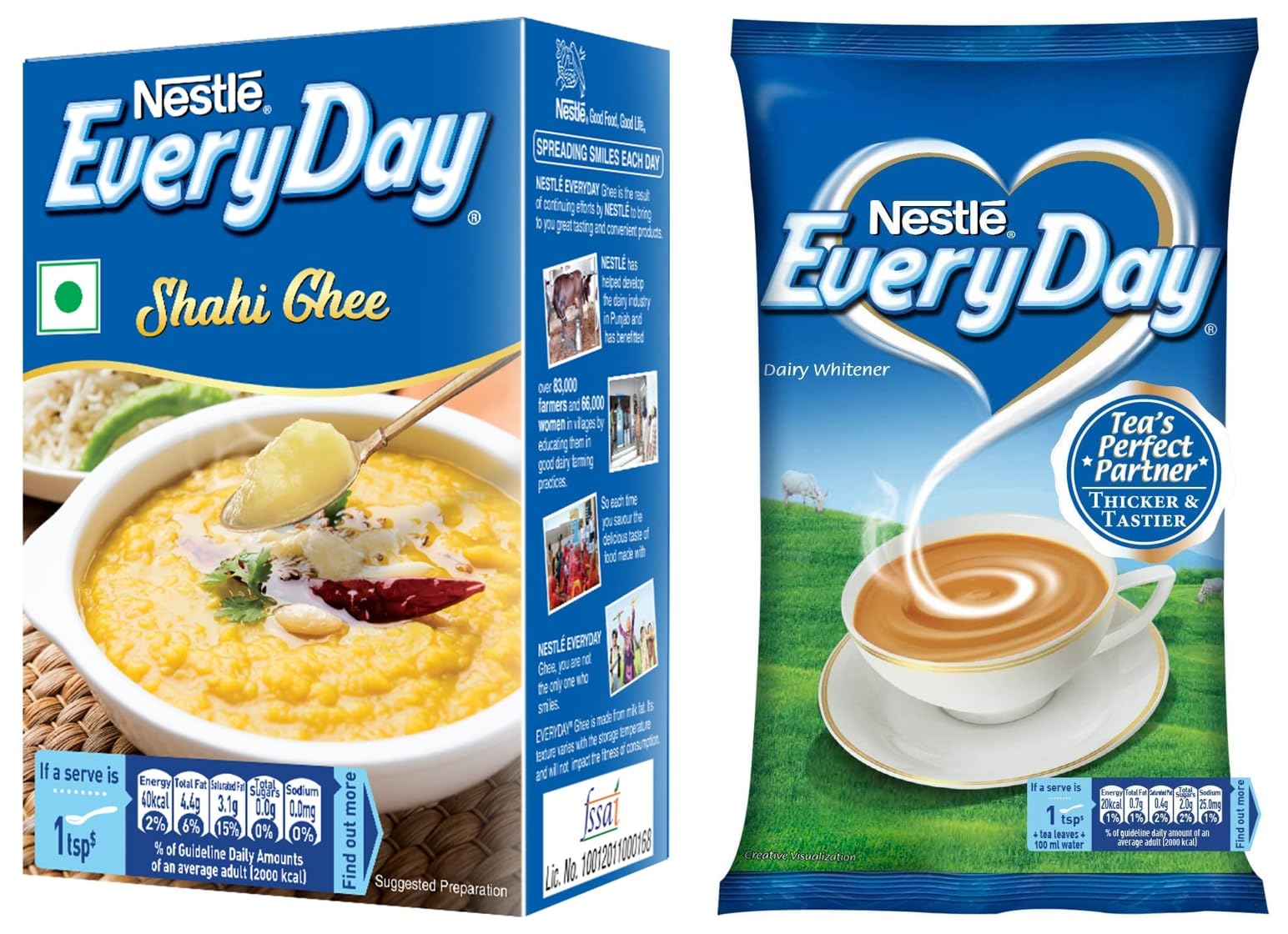 Nestle Everyday Dairy Whitener 1kg Pouch Everyday Shahi Ghee 1l ...