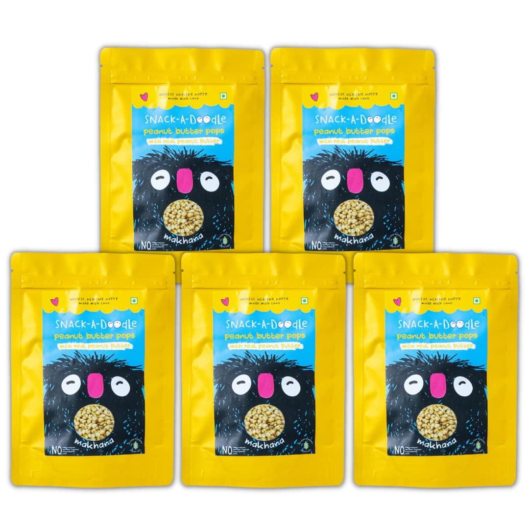 SNACK-A-DOODLE Peanut Butter Pops | Makhana with real Peanut Butter ...