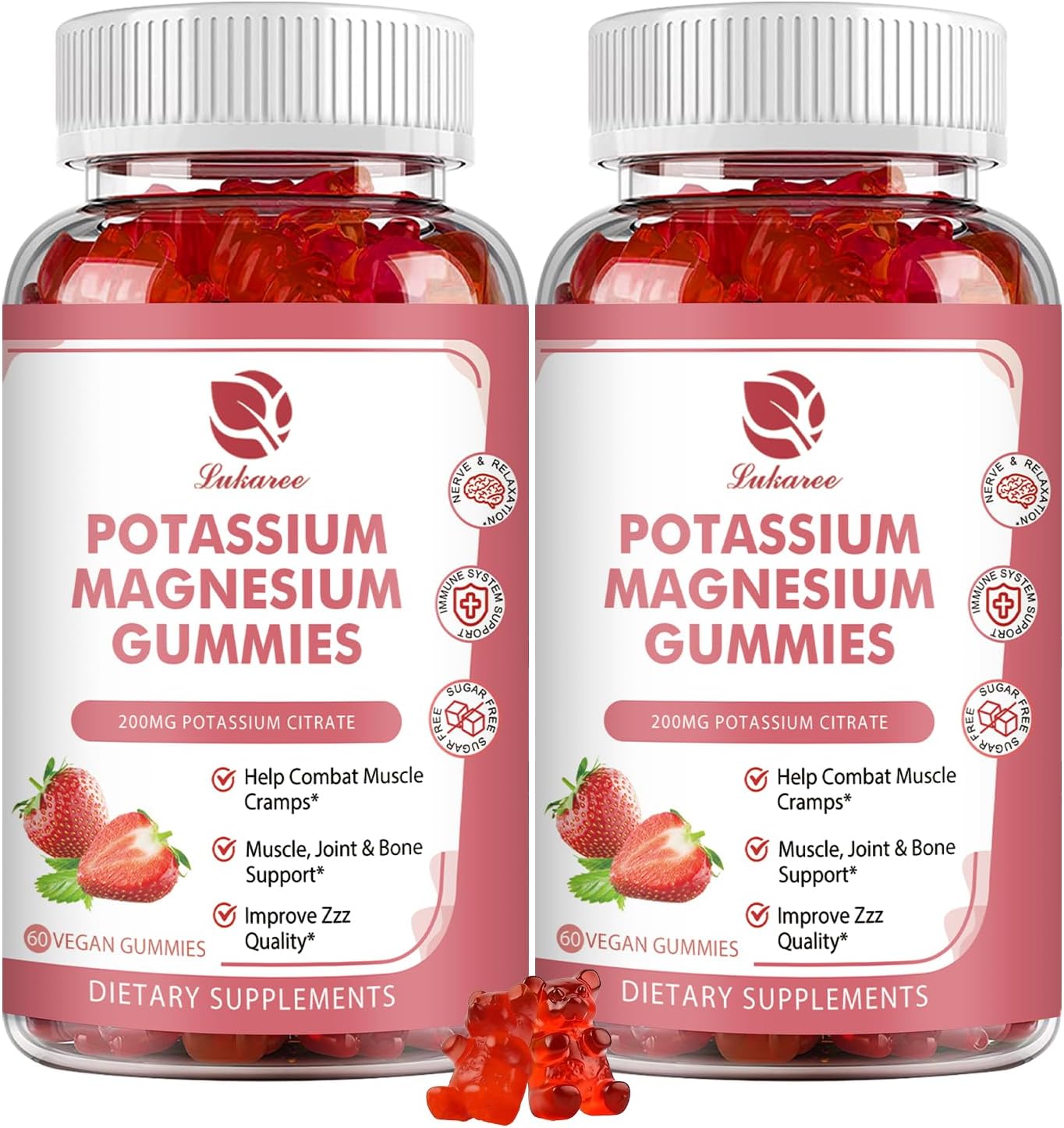 Amazon.com: Magnesium Potassium Supplement Gummies - New Formula Calm ...