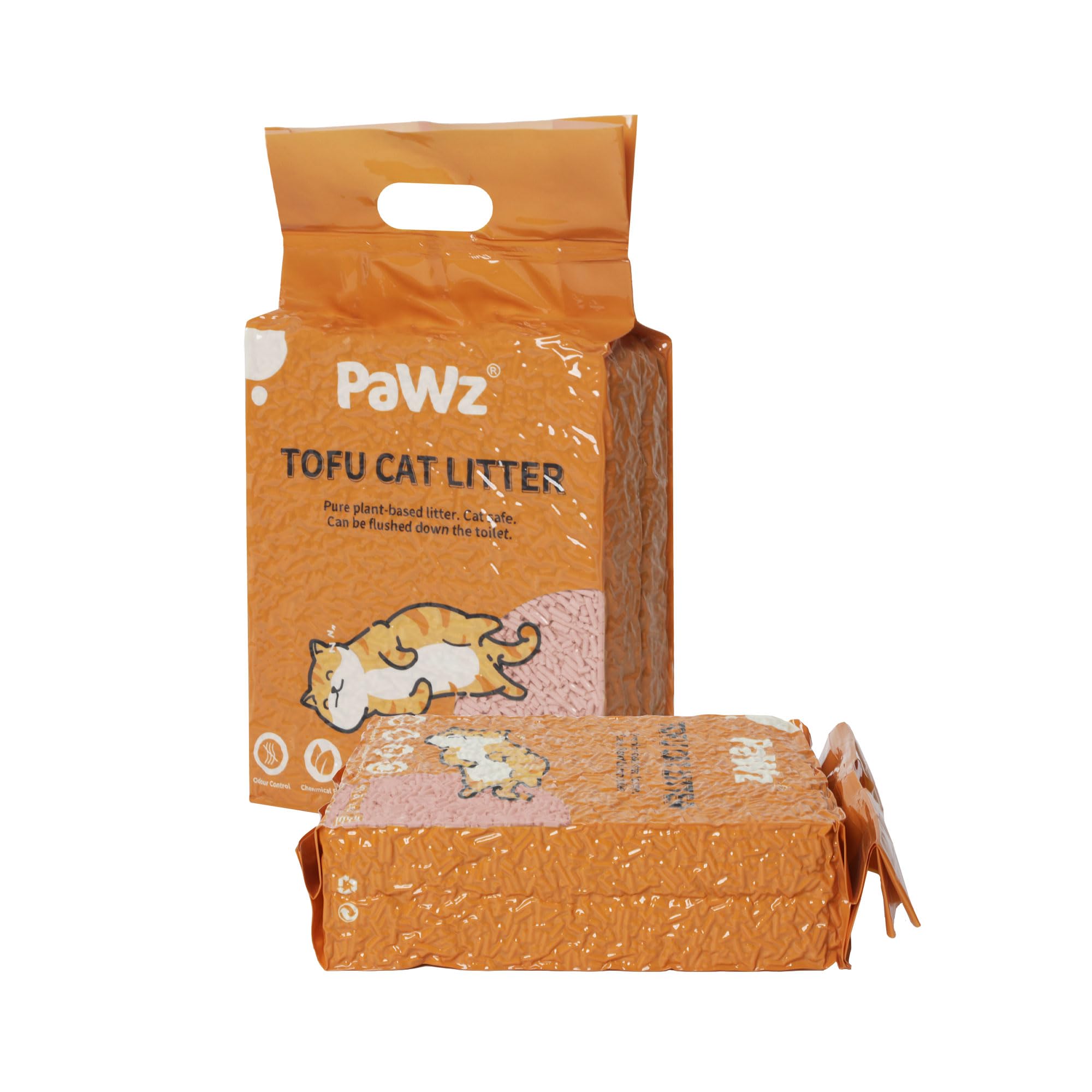 PaWz Tofu Cat Litter Clumping,Flushable,Ultra Absorbent and Fast Drying ...