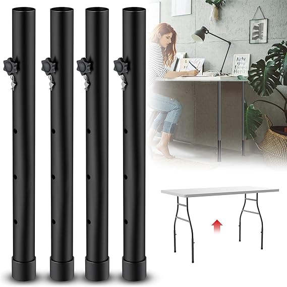 Amazon.com: Table Leg Extenders For Folding Table, Folding Table Leg ...