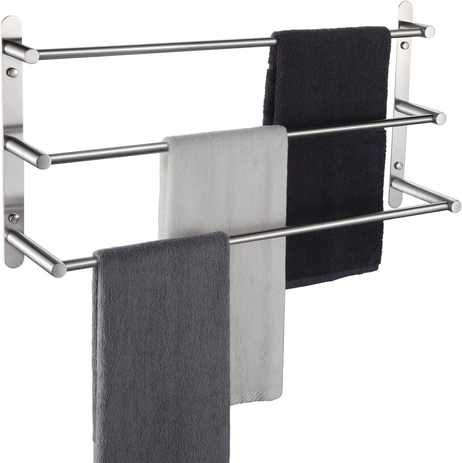 Amazon.com: NearMoon Bathroom 3 Tier Towel Shelf-Premium SUS304 ...