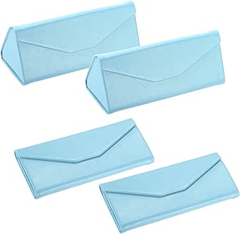 Amazon.com: PATIKIL Foldable Glasses Case, 2 Pcs Triangle Magnetic ...